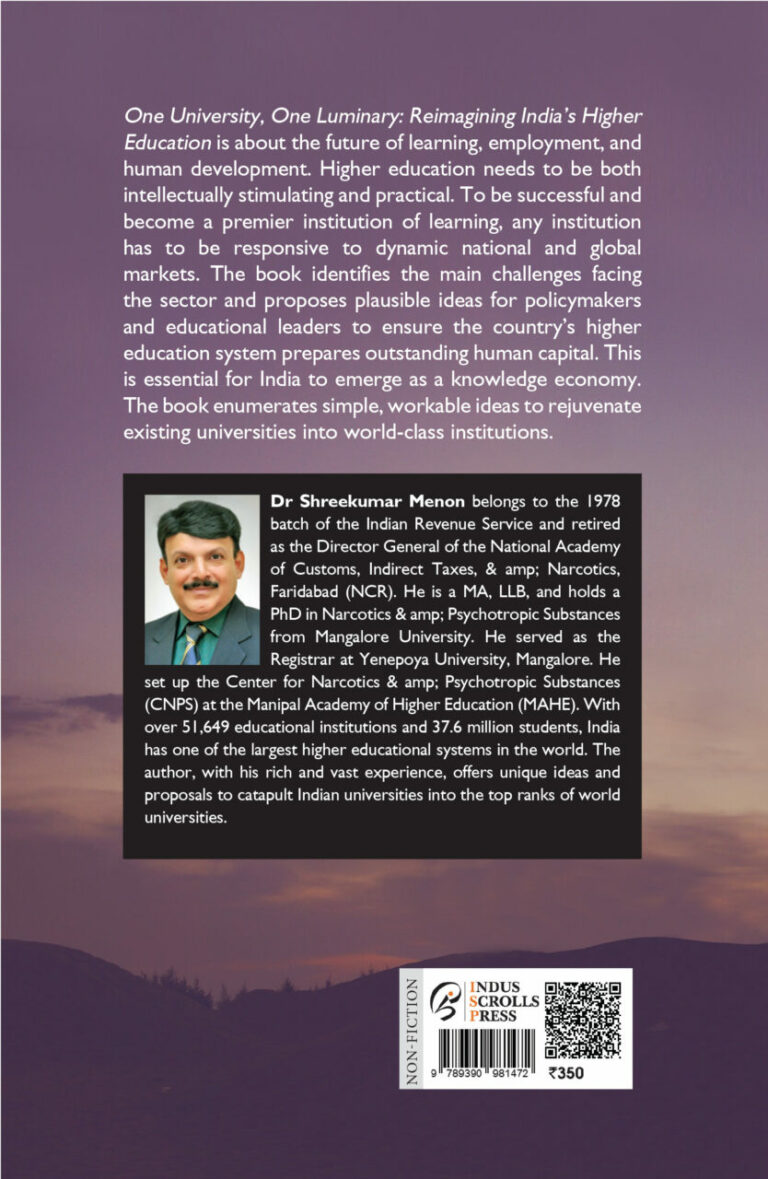 One University One Luminary: Reimagining India’s Higher Education ...